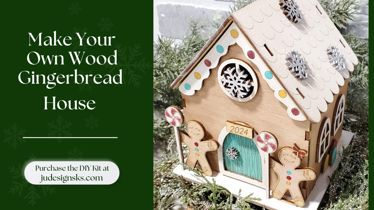 An Easy Way To Make Your Own Wood Gingerbread House – J.U. Designs